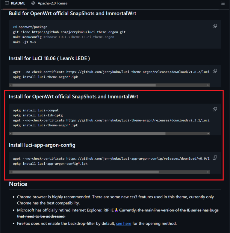 Install Argon theme for OpenWrt LuCI - REGECC